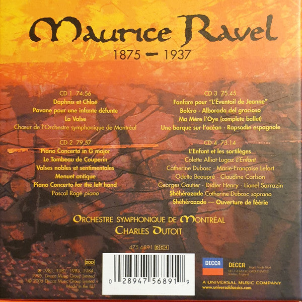 Buy Ravel*, Pascal Rogé, Orchestre Symphonique De Montréal, Charles Dutoit : Orchestral Works ...