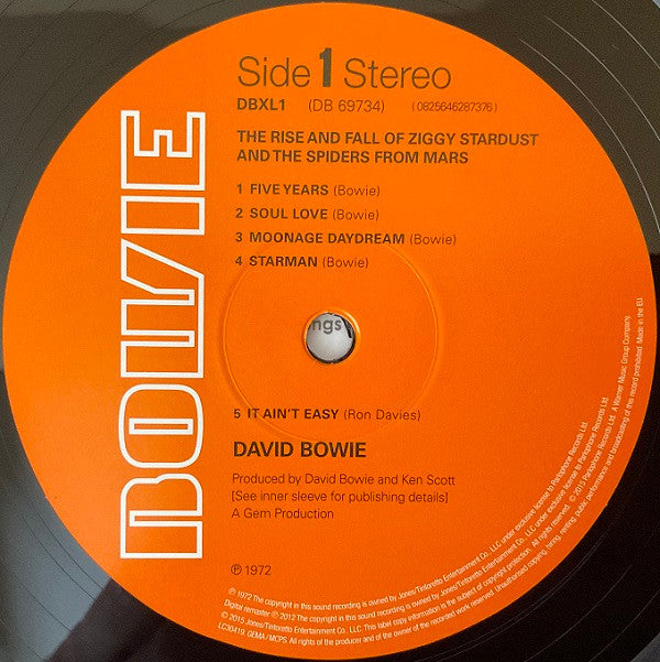Buy David Bowie : The Rise And Fall Of Ziggy Stardust And The Spiders From Mars (LP, Album, RE ...