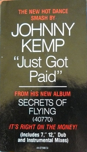 Buy Johnny Kemp : Just Got Paid (12") Online for a great price – Record Town TX