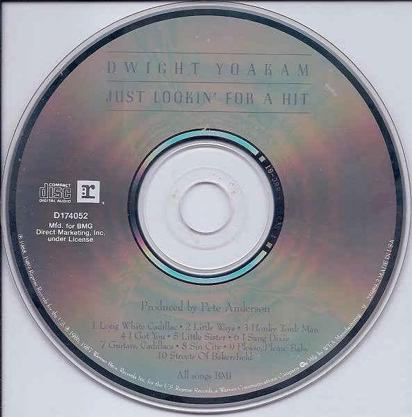 Buy Dwight Yoakam : Just Lookin' For A Hit (CD, Comp, Club, BMG) Online for a great price ...