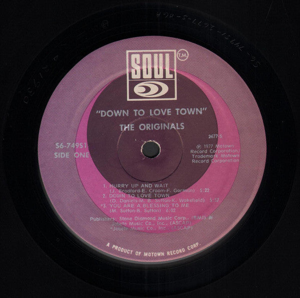 Buy The Originals : Down To Love Town (LP, Album, Mon) Online for a great price – Record Town TX