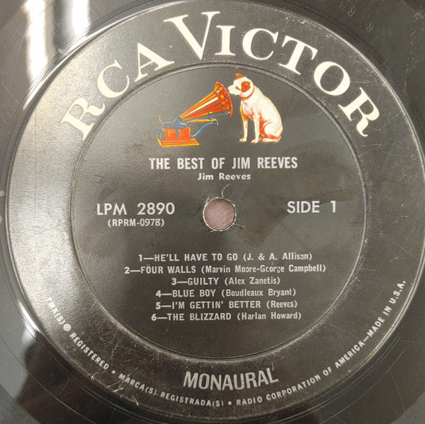Buy Jim Reeves : The Best Of Jim Reeves (LP, Comp, Mono, Hol) Online for a great price – Record ...