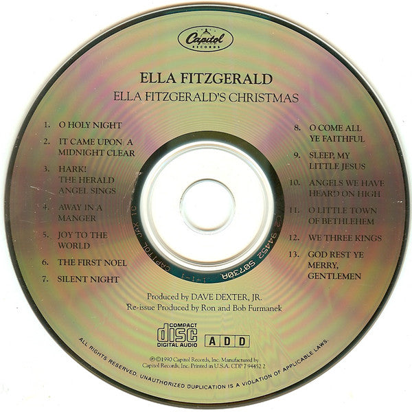 Buy Ella Fitzgerald : Ella Fitzgerald's Christmas (CD, Album, RE) Online for a great price ...