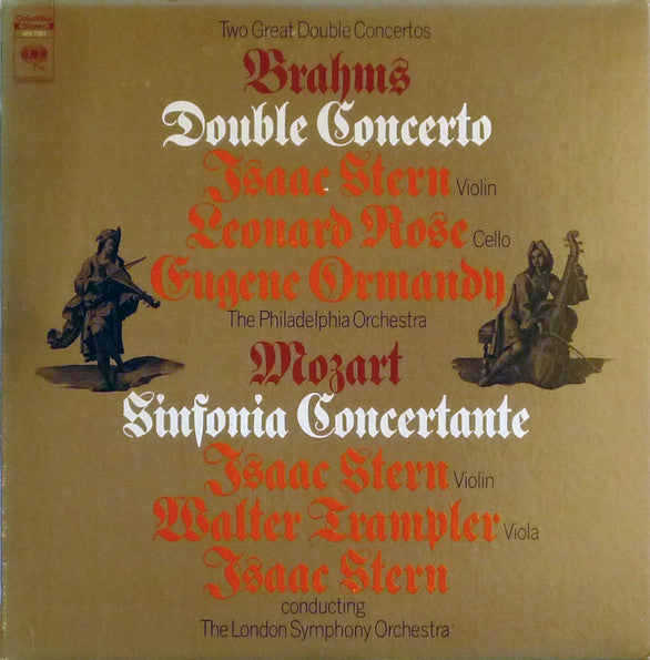 Buy Brahms*, Mozart*, Isaac Stern, Leonard Rose, Eugene Ormandy, Walter Trampler, The ...