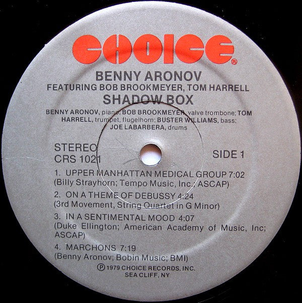 Buy Benny Aronov* : Shadow Box (LP, Album) Online for a great price – Record Town TX