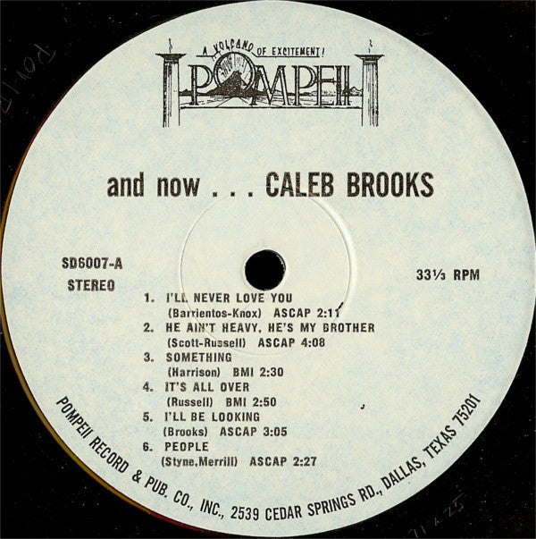 Buy Caleb Brooks : And Now... Caleb Brooks (LP) Online for a great price – Record Town TX