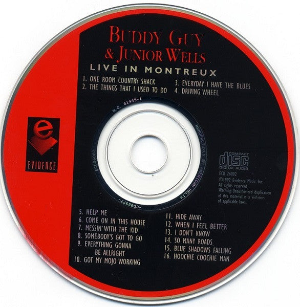 Buy Buddy Guy & Junior Wells : Live In Montreux (CD, Album, RE) Online for a great price ...