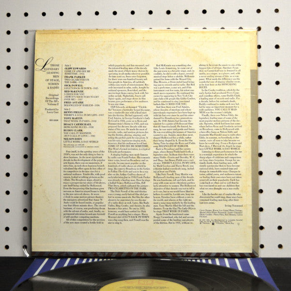 Buy Various : Those Legendary Leading Men Of Stage, Screen & Radio Vol. 2 (LP, Comp) Online for ...