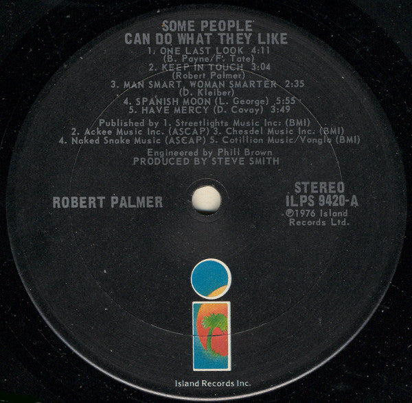 Buy Robert Palmer : Some People Can Do What They Like (LP, Album) Online for a great price ...