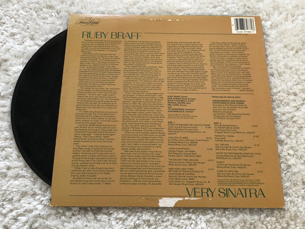 Buy Ruby Braff : Very Sinatra (LP, Album) Online for a great price – Record Town TX