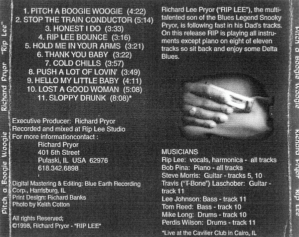 Buy Richard Pryor "Rip Lee"* : Pitch A Boogie Woogie (CD, Album) Online for a great price ...