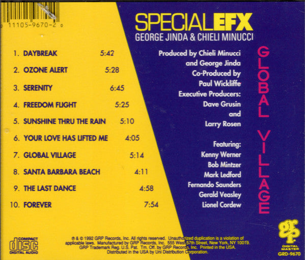 Buy Special EFX : Global Village (CD, Album) Online for a great price – Record Town TX