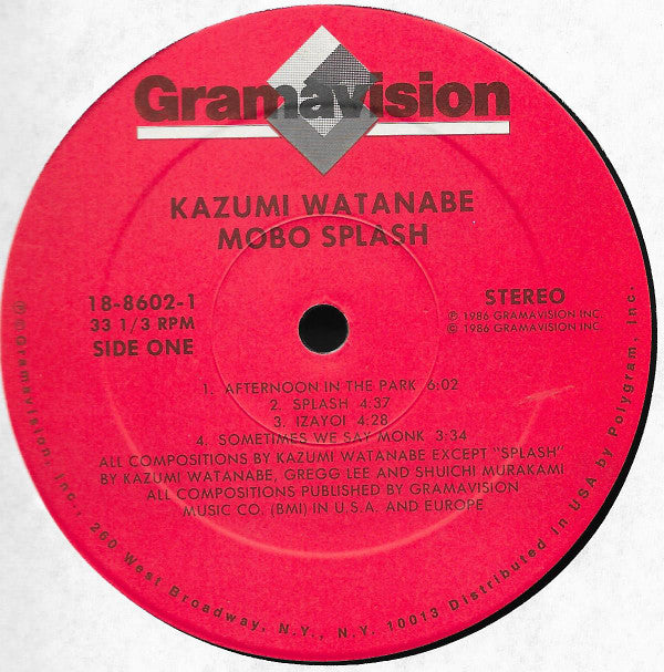 Buy Kazumi Watanabe : Mobo Splash (LP, Album) Online for a great price – Record Town TX