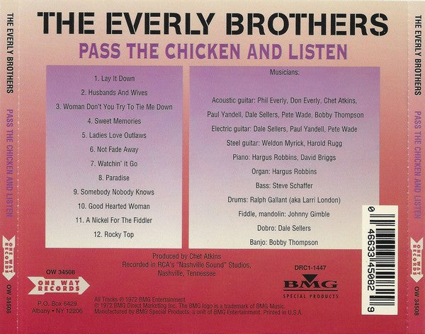 Buy The Everly Brothers* : Pass The Chicken And Listen (CD, Album, RE ...