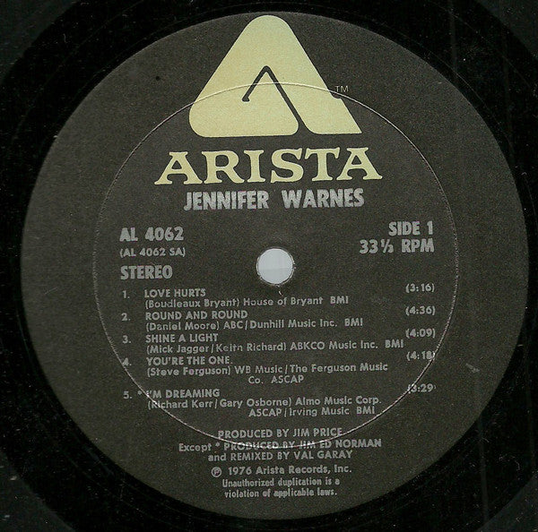 Buy Jennifer Warnes : Jennifer Warnes (LP, Album, Wad) Online for a ...