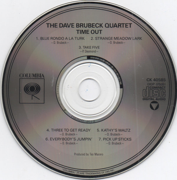 Buy The Dave Brubeck Quartet : Time Out (CD, Album, Club, RE, RM, CRC ...