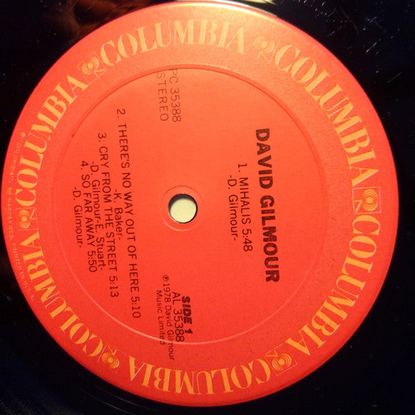 Buy David Gilmour : David Gilmour (LP, Album, M/Print, RP, Car) Online ...