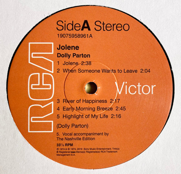 Buy Dolly Parton : Jolene (LP, Album, RE) Online for a great price ...