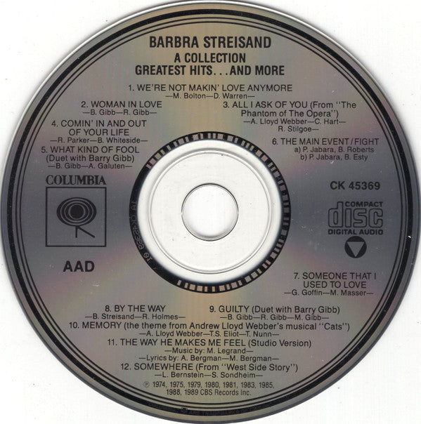 Buy Barbra Streisand : A Collection Greatest Hits...And More (CD, Comp ...