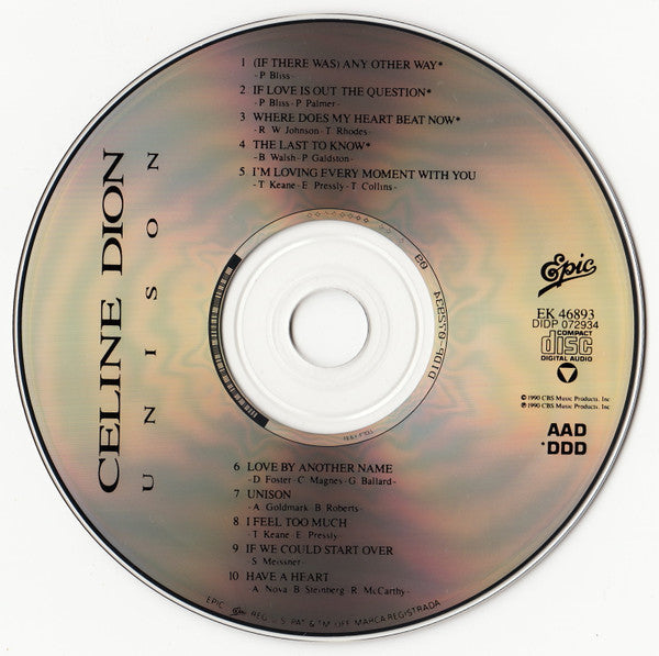 Buy Celine Dion* : Unison (CD, Album, RE) Online for a great price ...