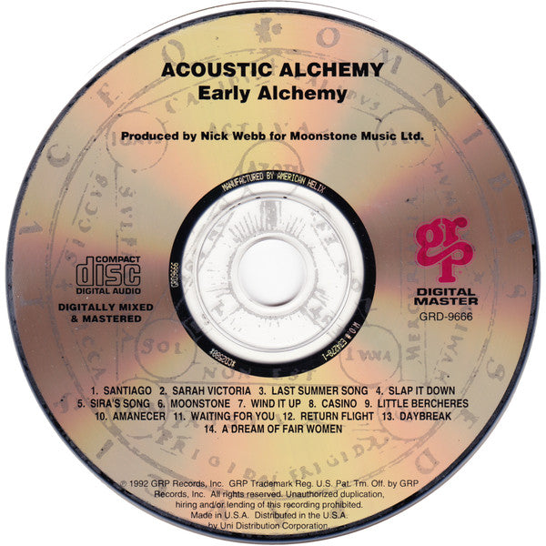 Buy Acoustic Alchemy : Early Alchemy (CD, Album) Online for a great ...