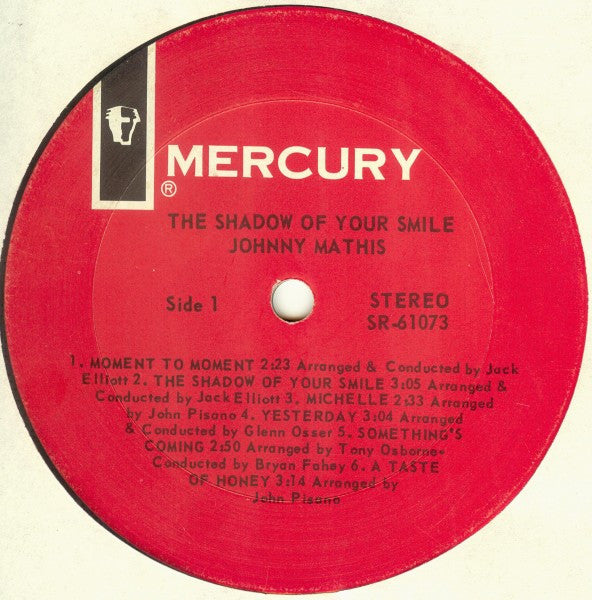 Buy Johnny Mathis : The Shadow Of Your Smile (LP, Album, Ric) Online ...