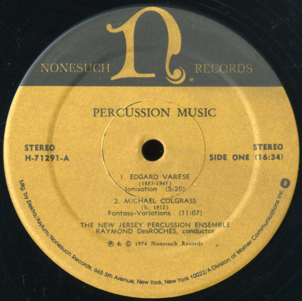 Buy The New Jersey Percussion Ensemble, Raymond DesRoches*, Varèse ...