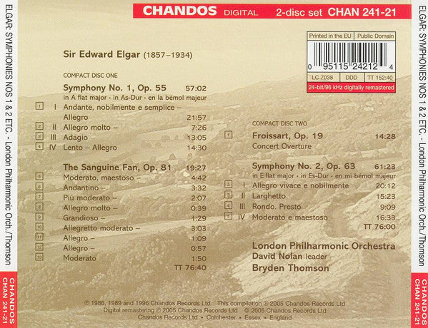 Buy Elgar*, London Philharmonic Orchestra, Bryden Thomson : Symphony No ...