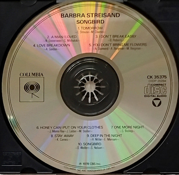 Buy Barbra Streisand : Songbird (CD, Album, RE) Online for a great ...