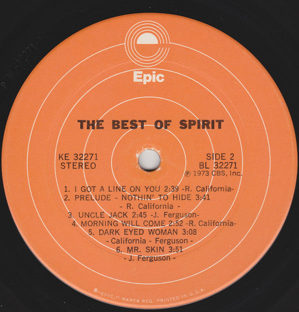 Buy Spirit : The Best Of Spirit (LP, Comp, San) Online for a great ...