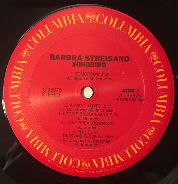 Buy Barbra Streisand : Songbird (LP, Album) Online for a great price ...