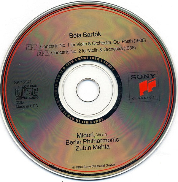 Buy Bartók*, Midori*, Berliner Philharmoniker, Zubin Mehta : Violin ...