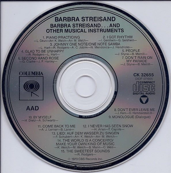 Buy Barbra Streisand : Barbra Streisand...And Other Musical Instruments ...