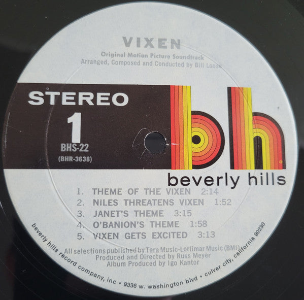 Buy Bill Loose* : Russ Meyer's Vixen. Original Motion Picture ...