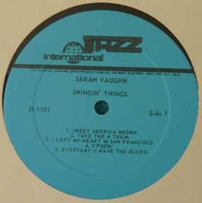 Buy Sarah Vaughan : Swingin' Things (LP) Online for a great price ...