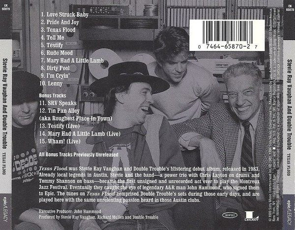 Buy Stevie Ray Vaughan And Double Trouble* : Texas Flood (CD, Album, RE ...