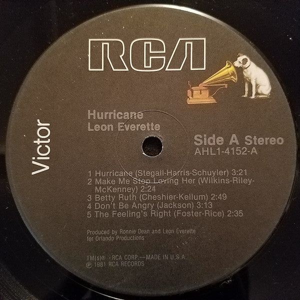 Buy Leon Everette : Hurricane (LP) Online for a great price – Record ...