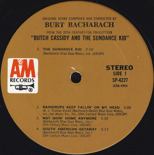 Buy Burt Bacharach : Music From Butch Cassidy And The Sundance Kid (LP ...