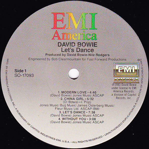 Buy David Bowie : Let's Dance (LP, Album, Jac) Online for a great price ...