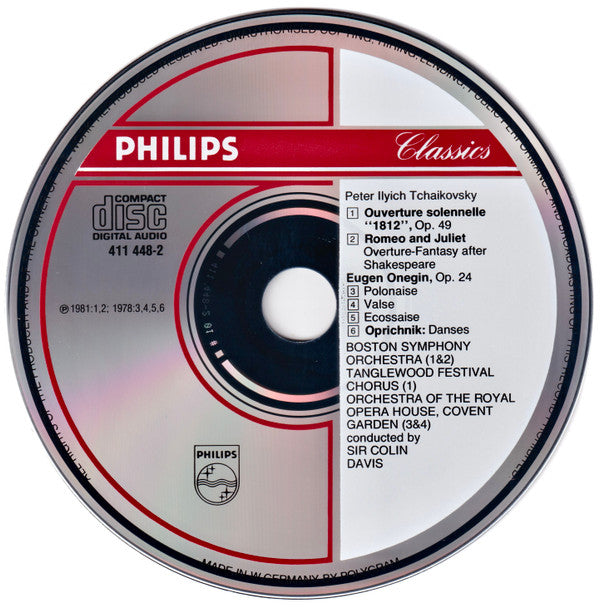 Buy Tchaikovsky*, Boston Symphony Orchestra, Orchestra Of The Royal ...
