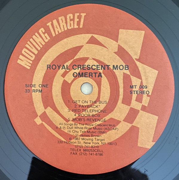 Buy Royal Crescent Mob : Omerta (LP, Album) Online for a great price ...