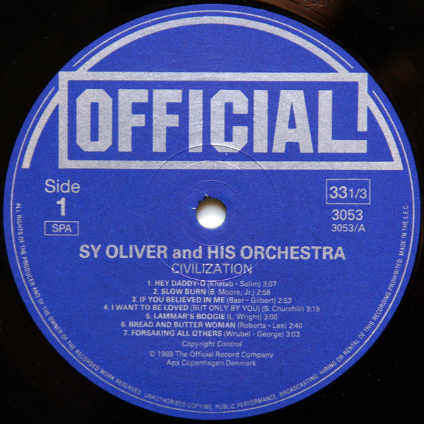 Buy Sy Oliver And His Orchestra : Civilization (LP) Online for a great ...