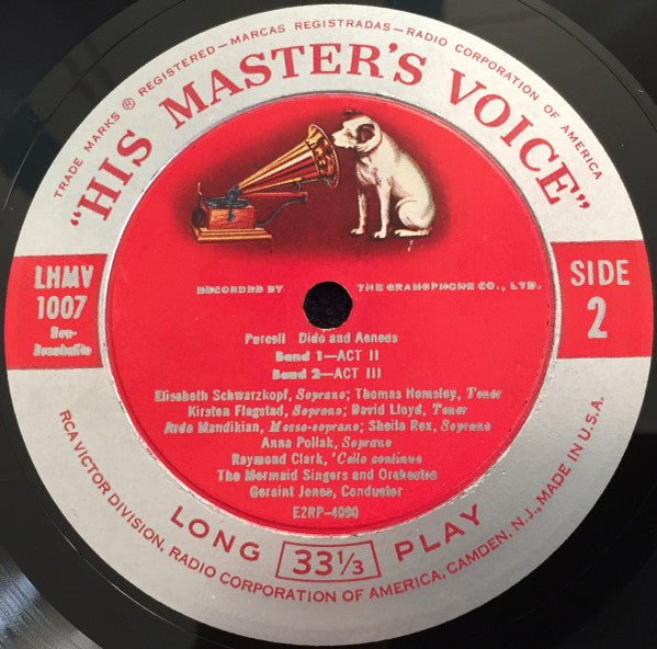 Buy Kirsten Flagstad, Purcell* , With Members Of The Mermaid Theatre ...