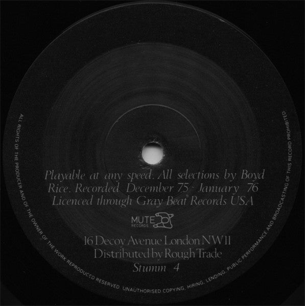 Buy Boyd Rice : Boyd Rice (LP, RE, Lyn) Online for a great price ...