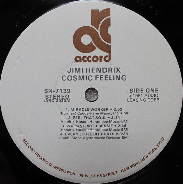 Buy Jimi Hendrix : Cosmic Feeling (LP, Comp) Online for a great price ...