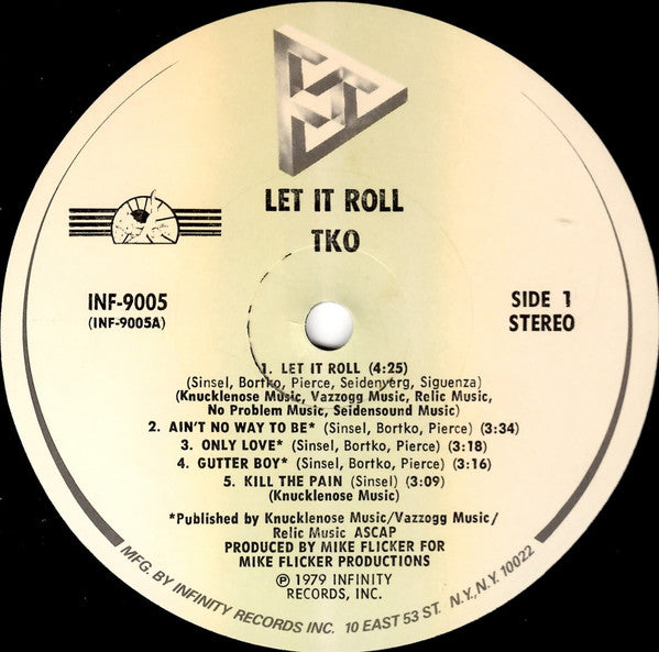 Buy TKO (5) : Let It Roll (LP, Album, Pin) Online for a great price ...