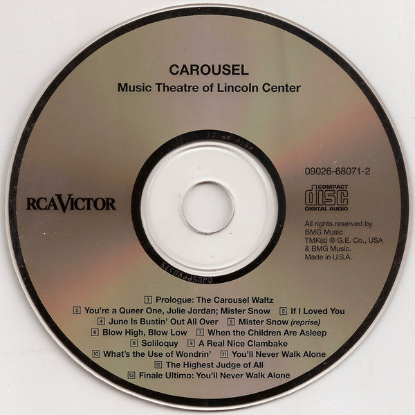 Buy Rodgers & Hammerstein : Carousel - Original Cast - Music Theater Of ...