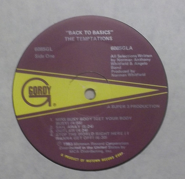 Buy The Temptations : Back To Basics (LP, Album, RE) Online for a great ...