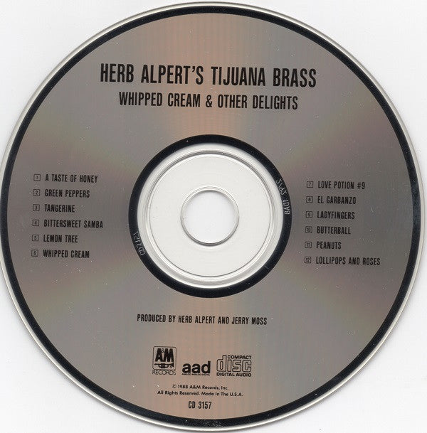 Buy Herb Alpert's Tijuana Brass* : Whipped Cream & Other Delights (CD ...