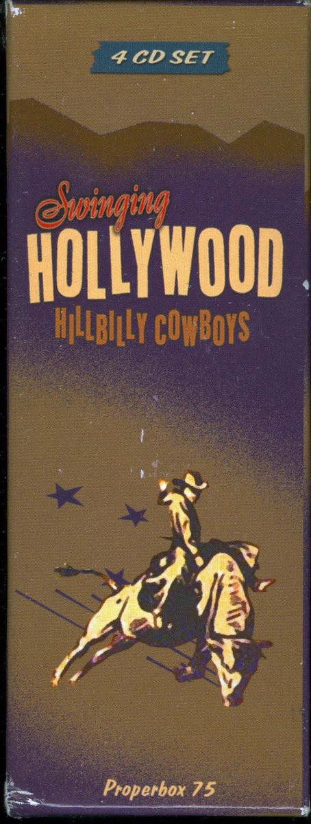 Buy Various : Swinging Hollywood Hillbilly Cowboys (4xCD, Comp + Box ...